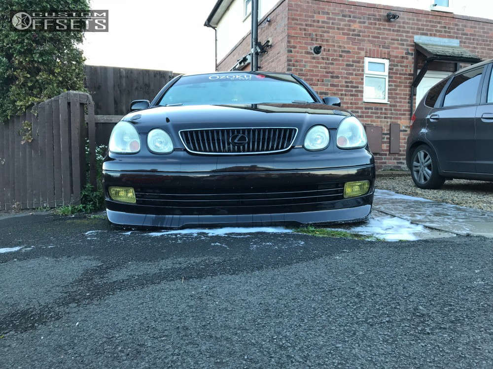 2000 Lexus GS300 with 18x10 0 Work Cr01 and 285/35R18 Bridgestone A/t ...