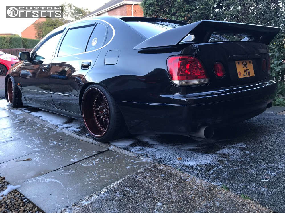 2000 Lexus GS300 with 18x10 0 Work Cr01 and 285/35R18 Bridgestone A/t ...