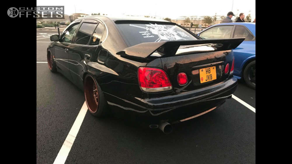 2000 Lexus GS300 with 18x10 0 Work Cr01 and 285/35R18 Bridgestone A/t ...