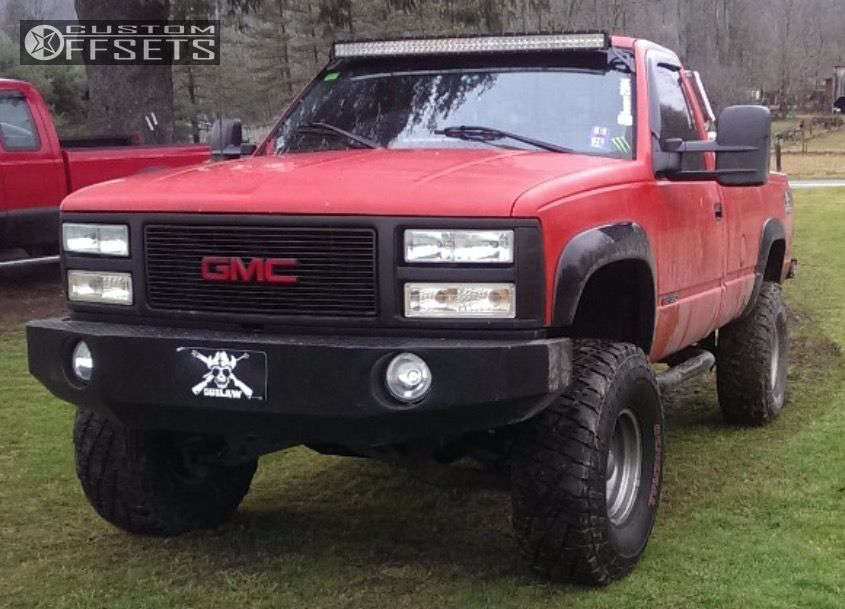 1990 GMC K1500 with 15x10 -46 Axe Offroad 186 and 35/12.5R15 General ...