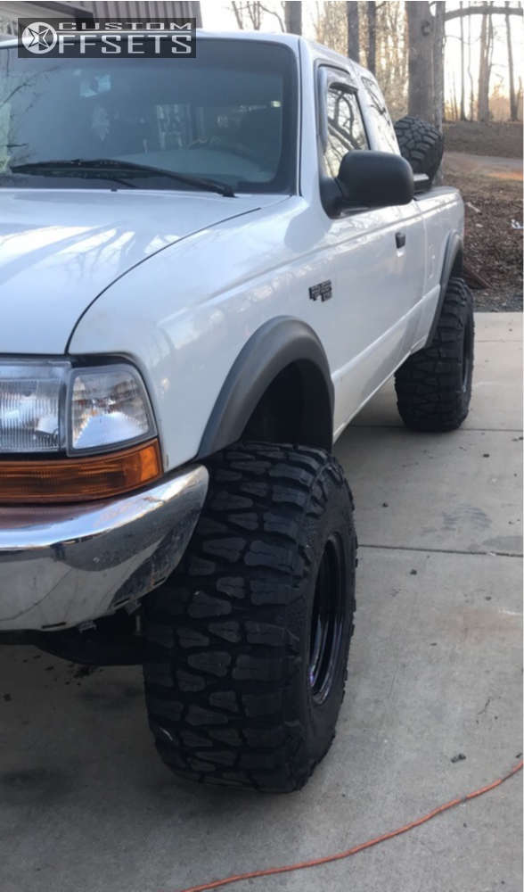 2000 Ford Ranger with 15x12 -63 Bart Wheels Super Trucker and 33/13 ...