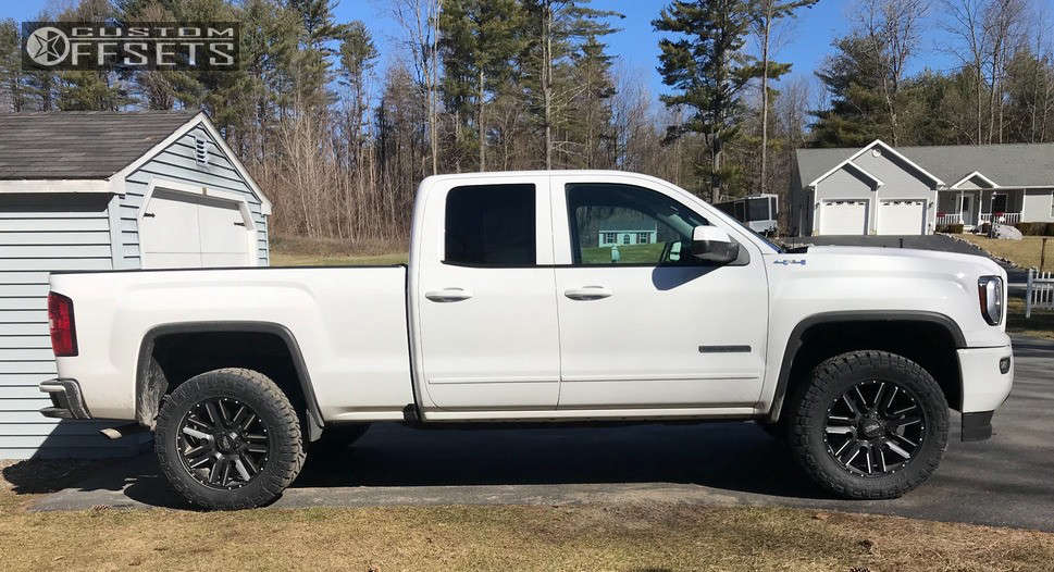 2017 GMC Sierra 1500 with 20x9 18 Moto Metal Mo978 and 33/12.5R20 Nitto ...