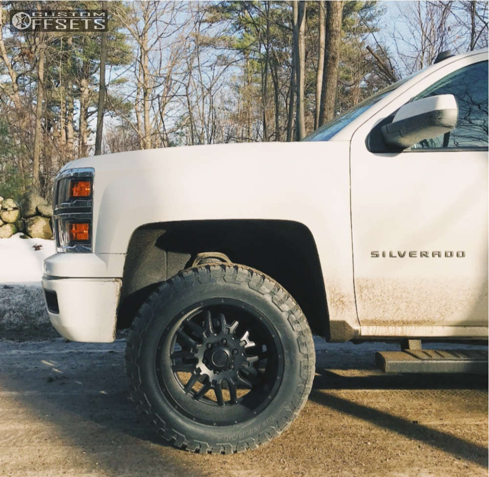 2014 Chevrolet Silverado 1500 with 20x10 -25 Ultra Hunter and 295/45R20 ...