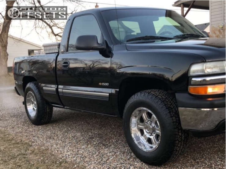 2002 Chevrolet Silverado 1500 with 17x9 -6 Pro Comp Series 89 and 285 ...