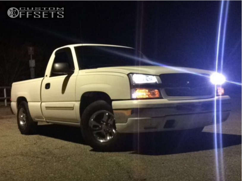 2004 Chevrolet Silverado 1500 with 16x8 -6 American Racing Ventura and ...