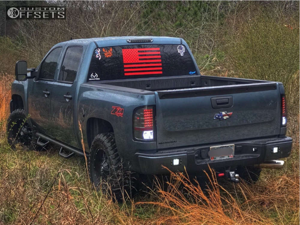 2011 Chevrolet Silverado 1500 with 18x9 Dropstars 645b and 33/12.5R18 ...