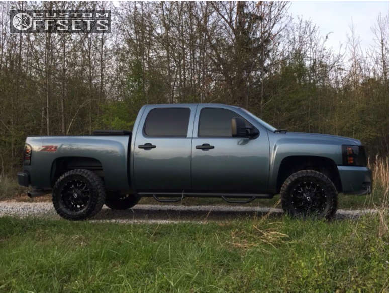 2011 Chevrolet Silverado 1500 with 18x9 Dropstars 645b and 33/12.5R18 ...