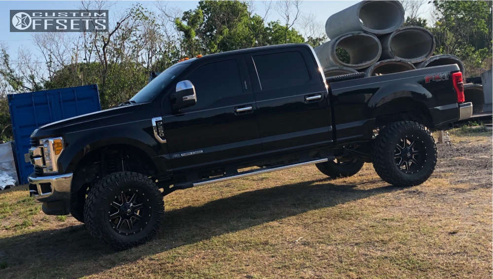 2017 Ford F-250 with 20x10 -24 Fuel Maverick D610 and 37/13.5R20 Nitto ...
