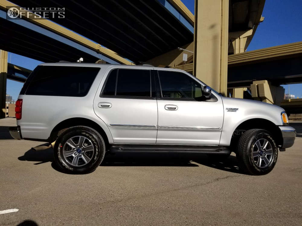 2002 Ford Expedition with 18x7.5 44 OEM Wheels Spaced Out Stockers and ...