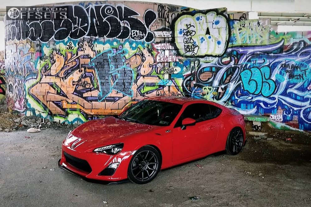 2013 Scion FR-S with 18x9.5 35 Option Lab R716 and 255/35R18 Firestone ...