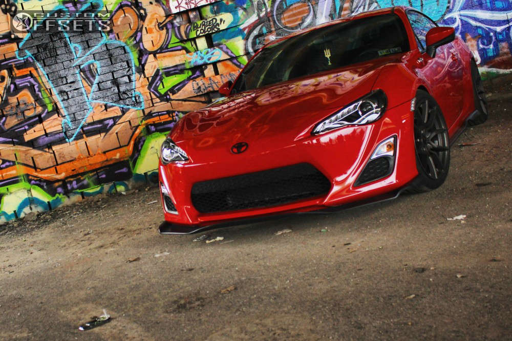 2013 Scion FR-S with 18x9.5 35 Option Lab R716 and 255/35R18 Firestone ...