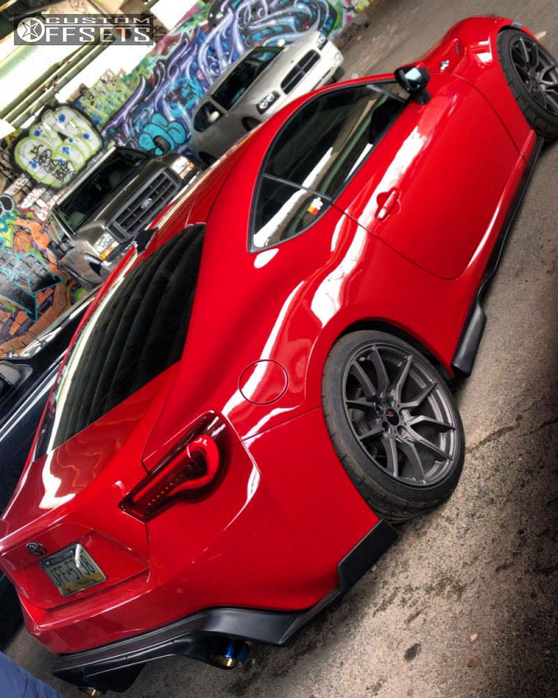 2013 Scion FR-S with 18x9.5 35 Option Lab R716 and 255/35R18 Firestone ...