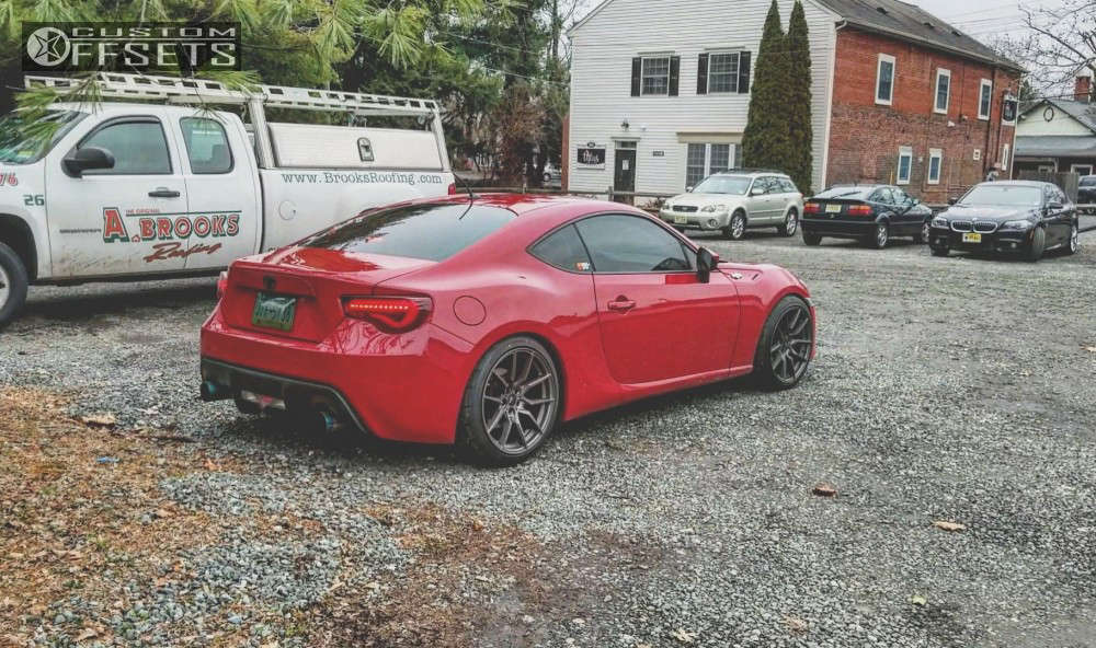 2013 Scion FR-S with 18x9.5 35 Option Lab R716 and 255/35R18 Firestone ...