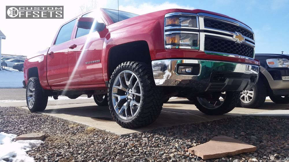 2014 Chevrolet Silverado 1500 with 22x9 27 OE Performance 150 and 33/12 ...
