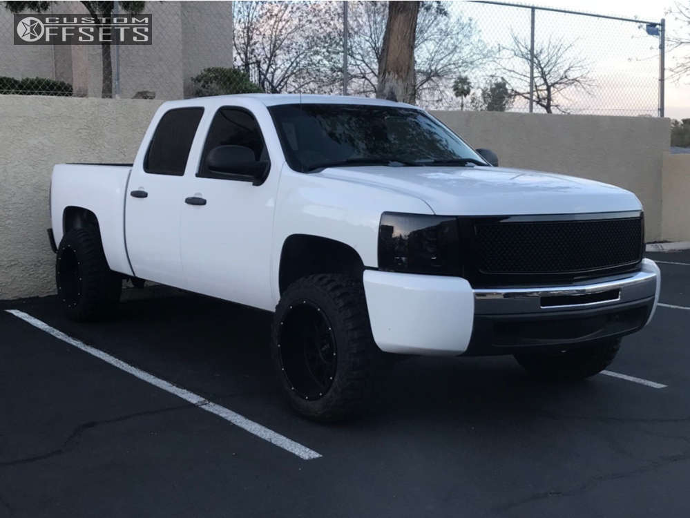 2009 Chevrolet Silverado 1500 with 20x12 -51 Vision Rocker and 33/12 ...