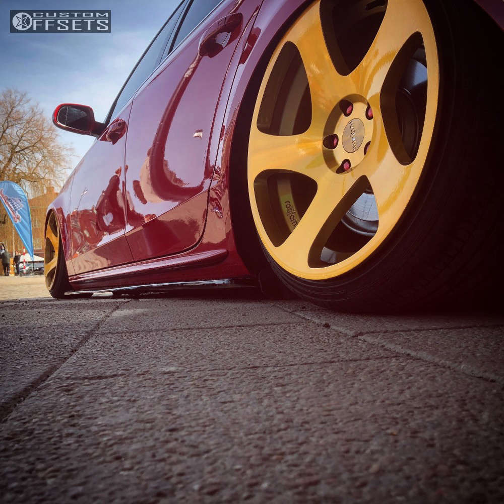 2014 Audi A4 with 19x10 35 Rotiform Tmb and 235/35R19 Continental ...