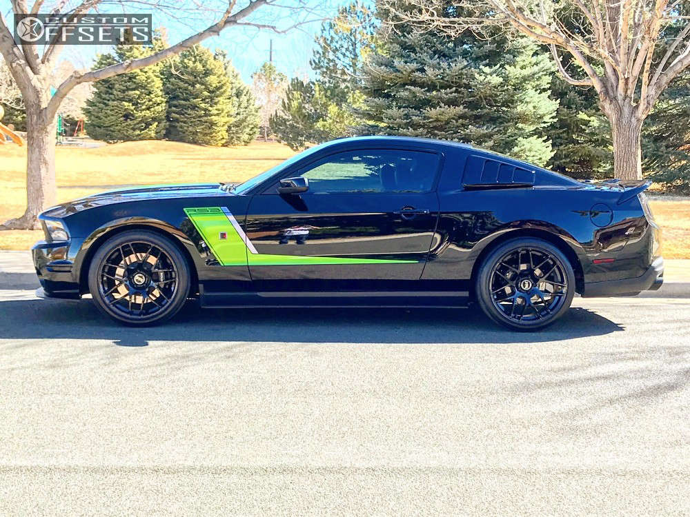 2012 Ford Mustang with 20x9 28 RTR 0.01 and 255/35R20 Nitto Invo and ...