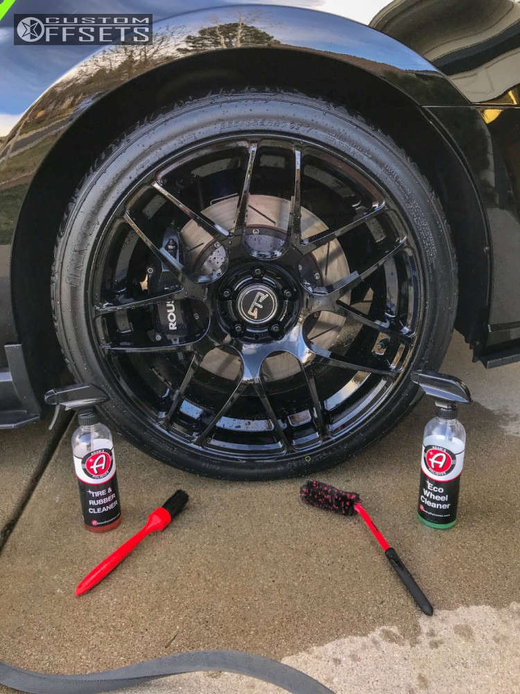 2012 Ford Mustang with 20x9 28 RTR 0.01 and 255/35R20 Nitto Invo and Lowering Springs | Custom ...