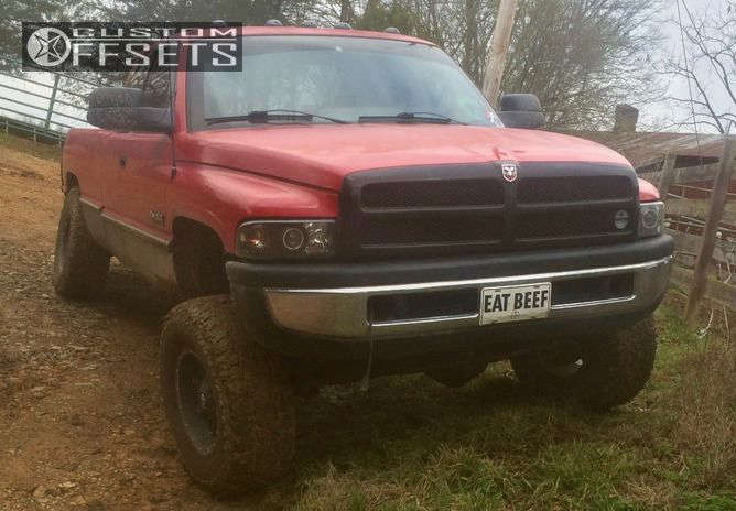 1997 Dodge Ram 2500 with 17x9 -12 Fuel Hostage and 315/70R17 Cooper ...