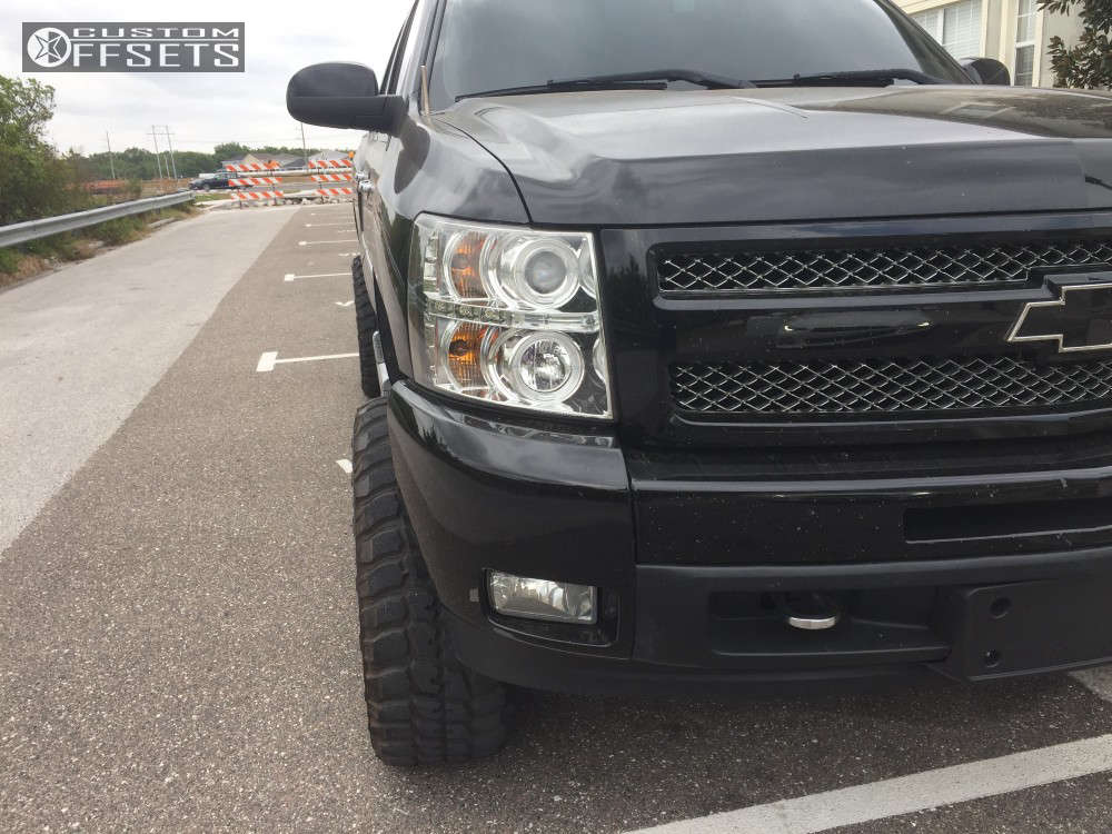 2011 Chevrolet Silverado 1500 with 20x8.5 31 OEM Wheels Spaced Out ...