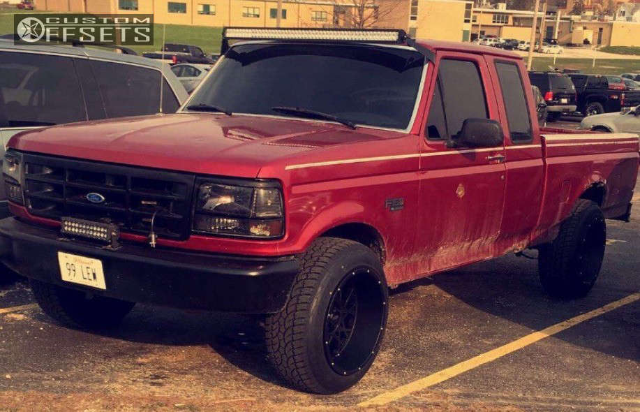 1995 Ford F-150 with 20x12 -44 Vision Rocker and 275/55R20 Atturo Trail ...