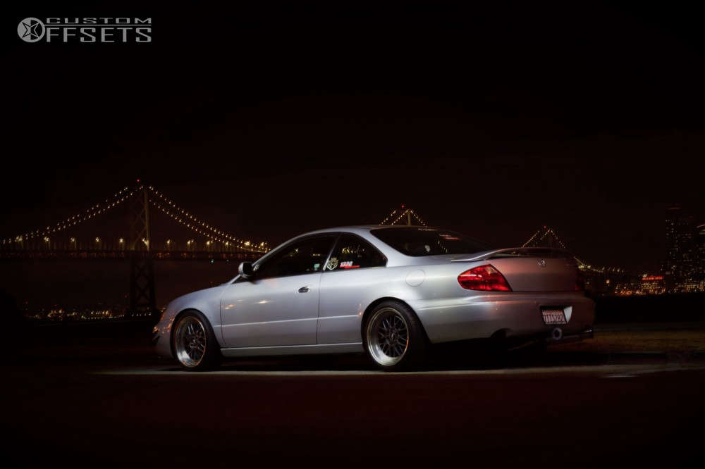 2001 Acura CL with 18x8.5 30 STR 601 and 245/35R18 Pirelli P-zero and ...