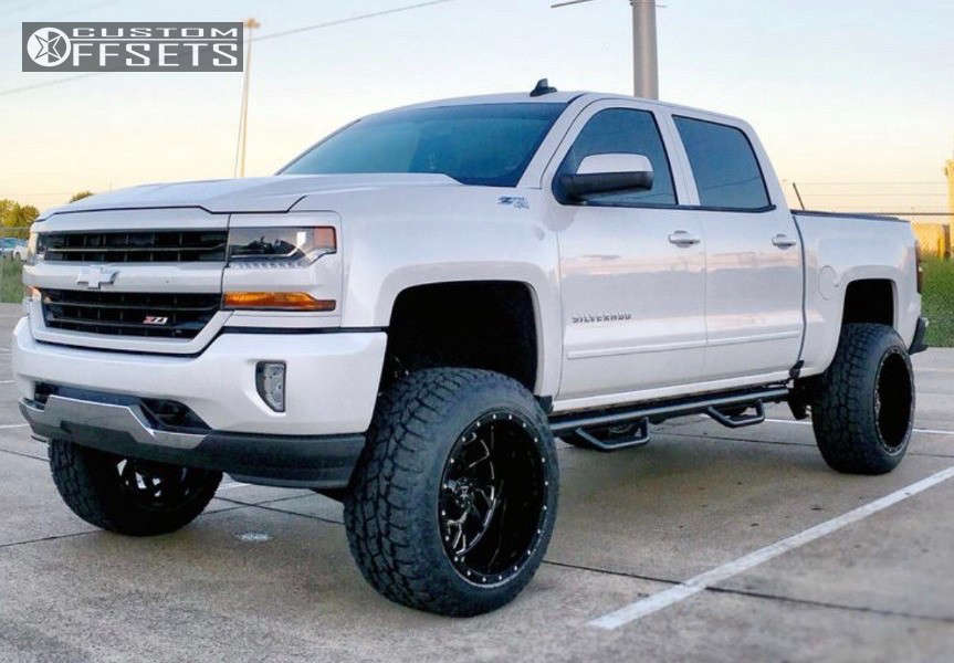 2018 Chevrolet Silverado 1500 with 22x14 -76 RBP Glock and 35/12.5R22 Toyo Tires Open Country A ...