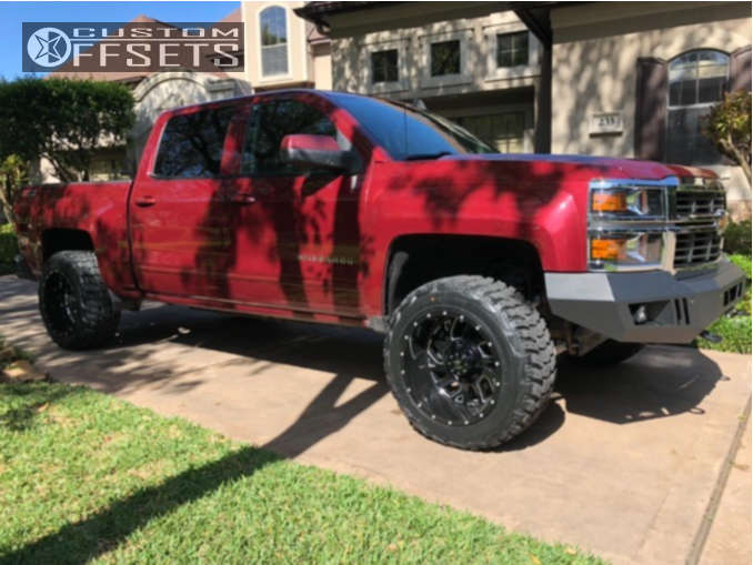 2015 Chevrolet Silverado 1500 with 20x12 -44 RBP Glock and 33/12.5R20 ...