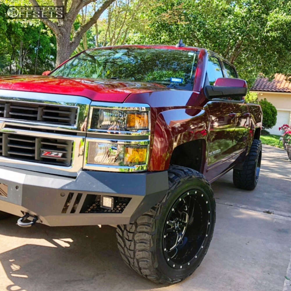 2015 Chevrolet Silverado 1500 with 20x12 -44 RBP Glock and 33/12.5R20 ...