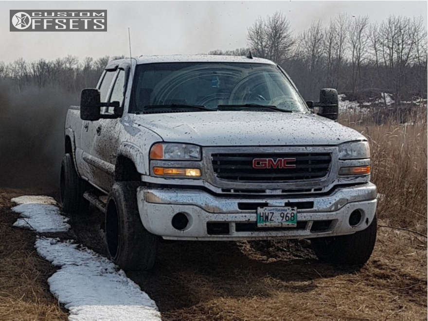 2006 GMC Sierra 2500 HD Classic with 20x12 -44 Dropstars 652bm and 275 ...