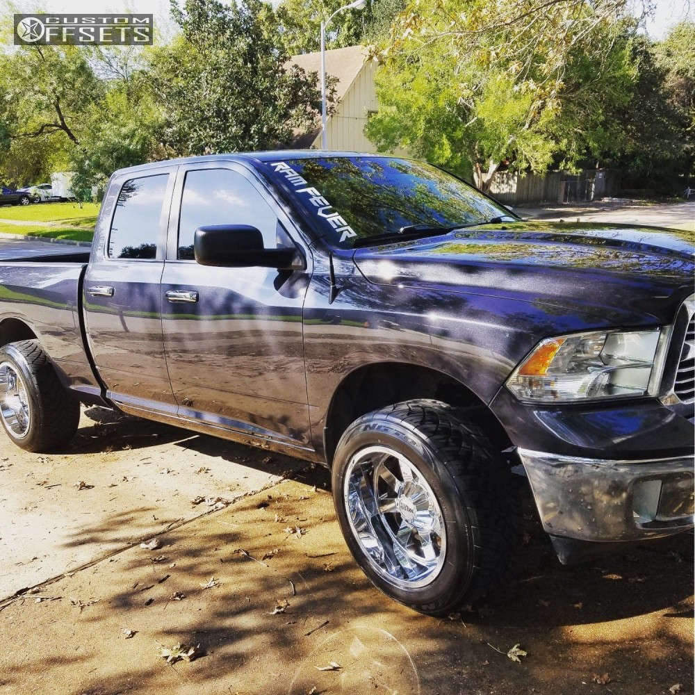 2015 Ram 1500 with 20x12 -44 Moto Metal MO962 and 305/50R20 Nitto ...