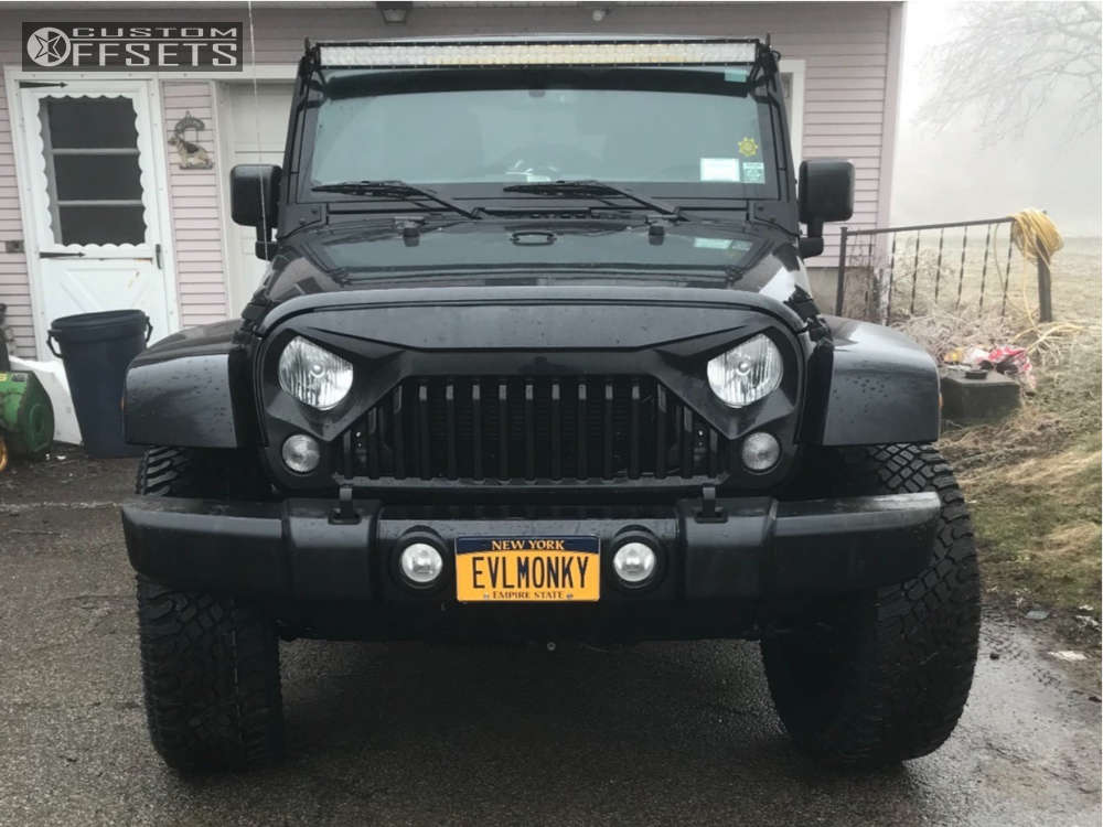2017 Jeep Wrangler with 20x10 -18 Fuel Battle Axe and 35/12.5R20 Atturo ...