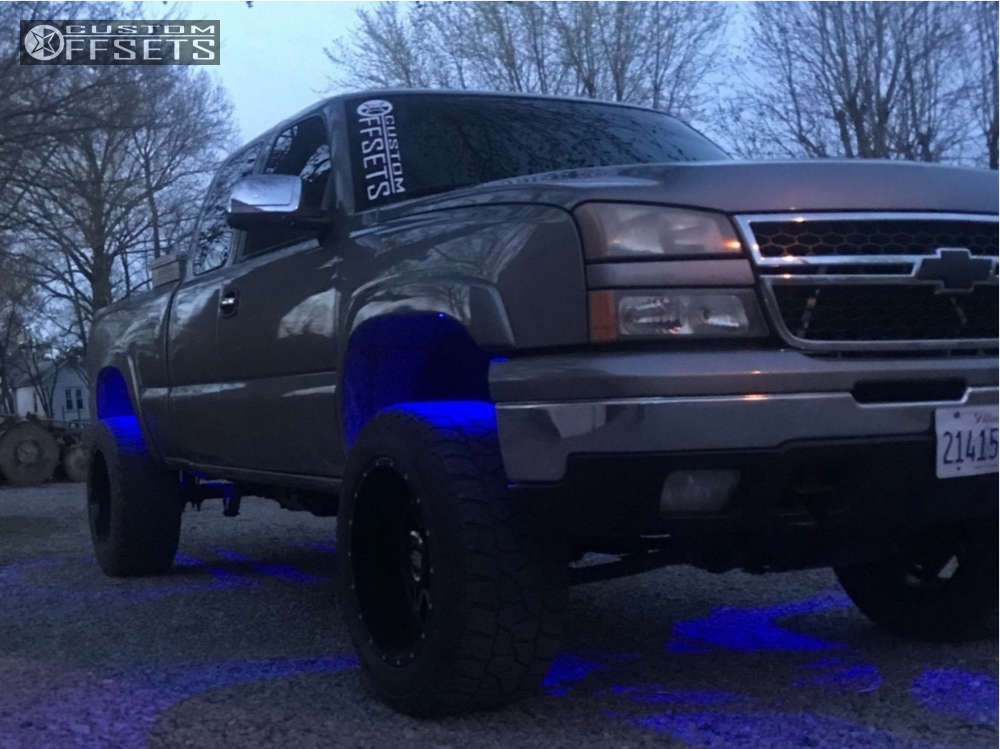 2006 Chevrolet Silverado 1500 with 20x12 -44 American Truxx Warrior and ...