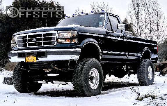 1997 Ford F-350 with 16x10 -25 Pro Comp Series 69 and 315/75R16 Hankook ...