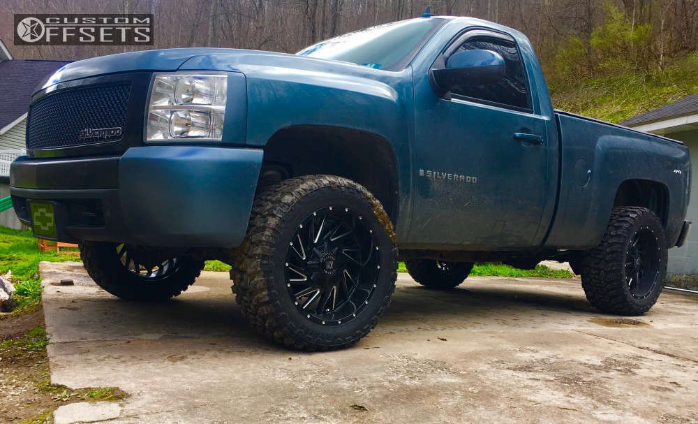 2008 Chevrolet Silverado 1500 with 20x10 -24 Xtreme Mudder Xm-310 and ...