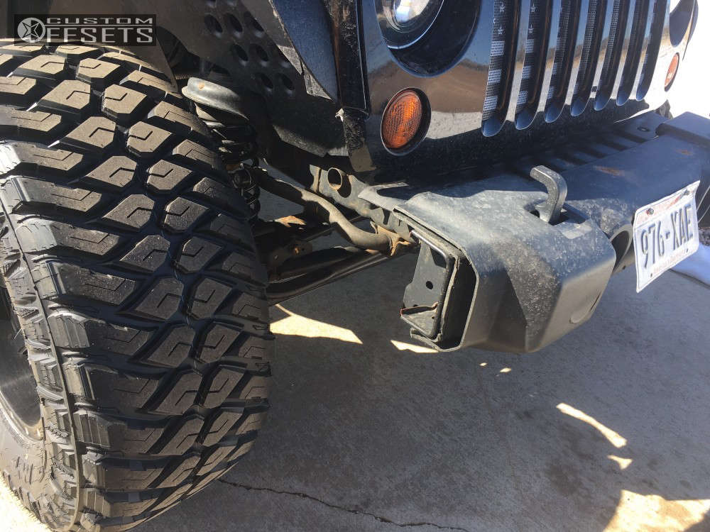 2010 Jeep Wrangler with 17x10 -24 Fuel Maverick and 35/13.5R17 Maxxis ...