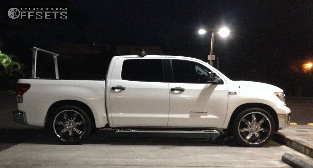 2010 Toyota Tundra with 24x10 30 U2 U2-35s and 305/35R24 Lexani Lx ...