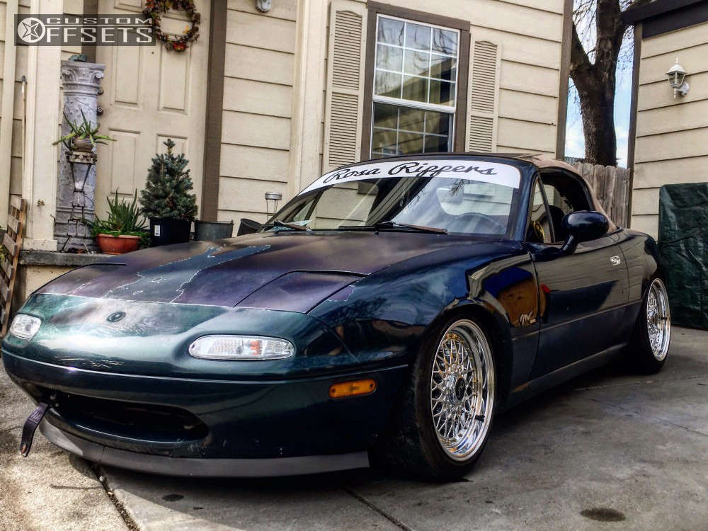 1994 Mazda MX-5 Miata with 16x8 20 JNC Jnc004 and 195/40R16 Continental ...