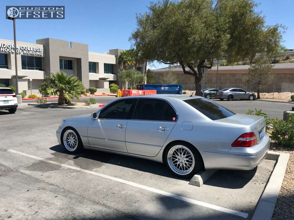 2006 Lexus LS430 with 19x8.5 35 Varrstoen Es1 and 235/40R19 Yokohama ...