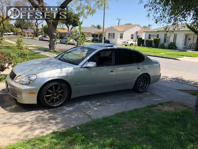 2000 Lexus GS300 with 18x9 38 Work Xd9 and 245/35R18 Falken Fk452 and ...