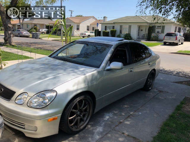 2000 Lexus GS300 with 18x9 38 Work Xd9 and 245/35R18 Falken Fk452 and ...