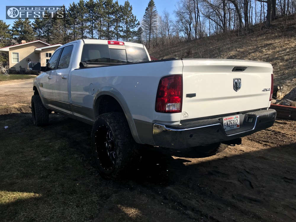2011 Ram 3500 with 22x10.5 -25 Sota Novakane and 325/50R22 Toyo Tires Open Country A/T III and ...
