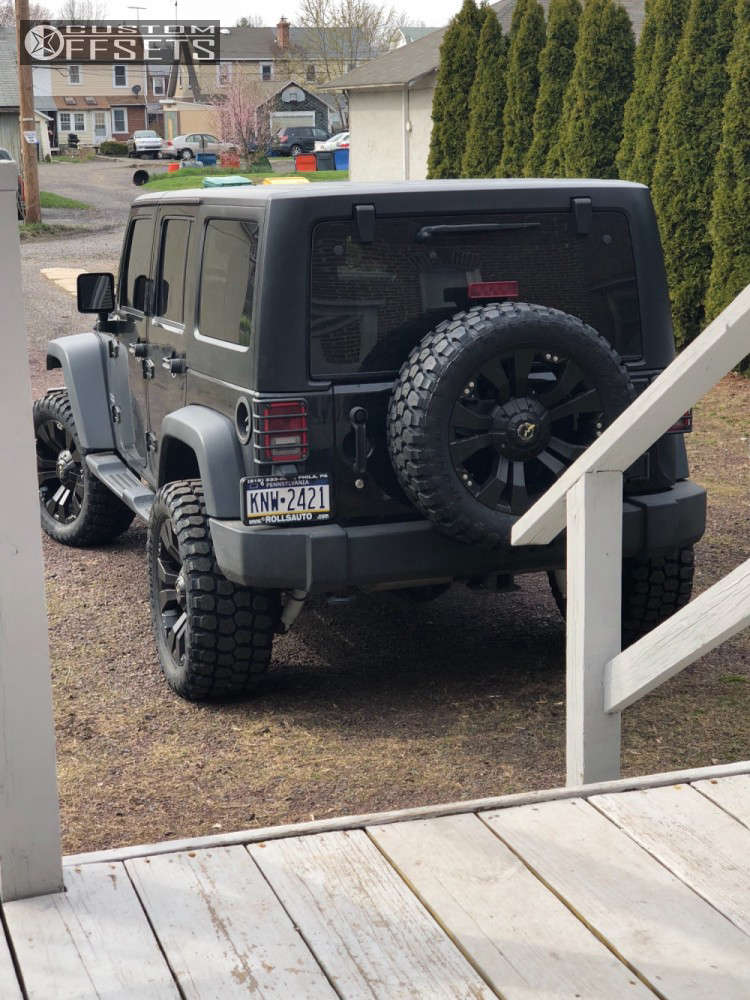 2012 Jeep Wrangler with 20x9 20 Raceline Rampage and 33/12.5R20 Ironman ...