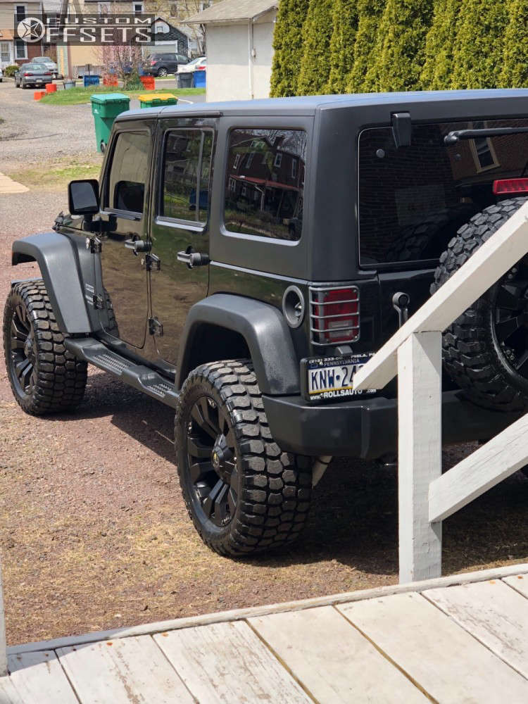 2012 Jeep Wrangler with 20x9 20 Raceline Rampage and 33/12.5R20 Ironman ...