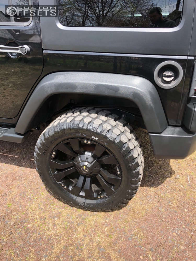 2012 Jeep Wrangler with 20x9 20 Raceline Rampage and 33/12.5R20 Ironman ...