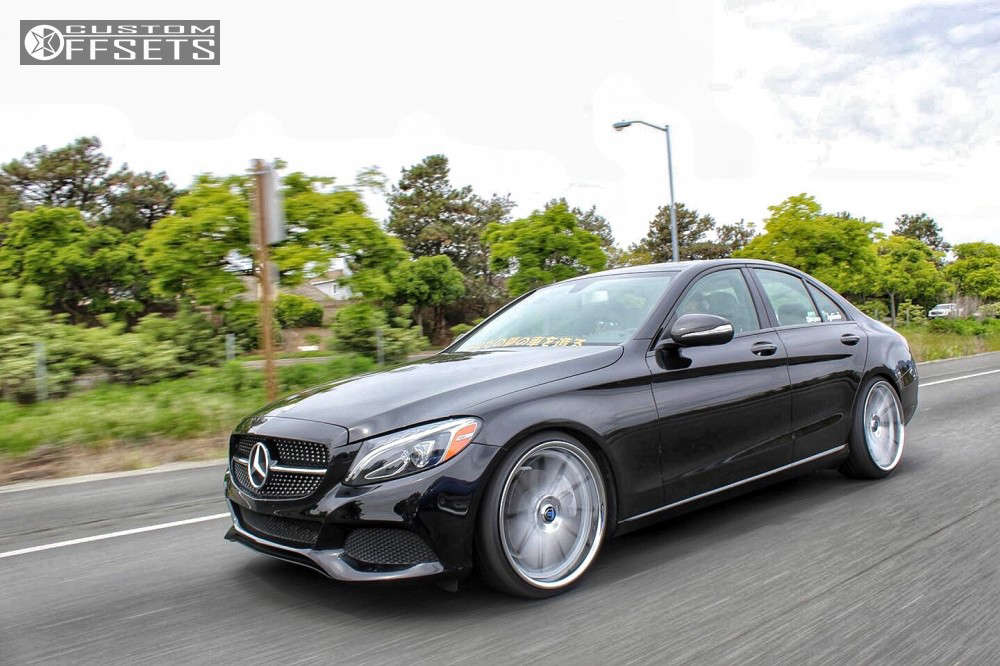 2015 Mercedes-Benz C280 with 20x9 45 Rohana Rc10 and 225/30R20 Accelera ...