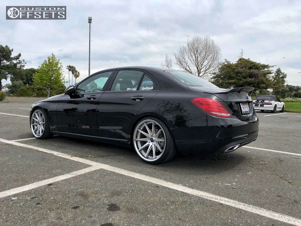 2015 Mercedes-Benz C280 with 20x9 45 Rohana Rc10 and 225/30R20 Accelera ...