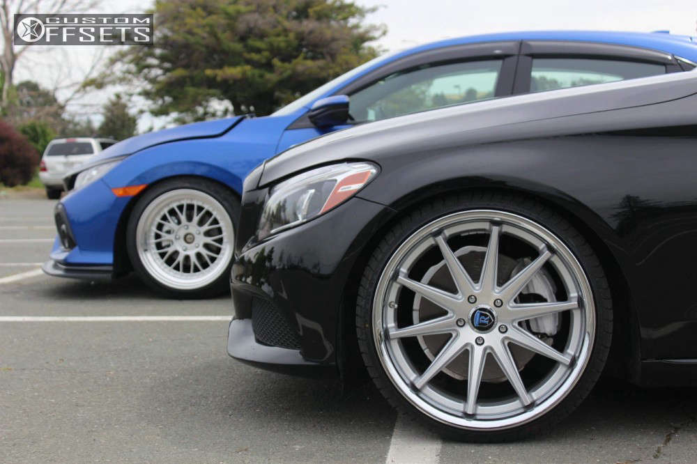 2015 Mercedes-Benz C280 with 20x9 45 Rohana Rc10 and 225/30R20 Accelera ...