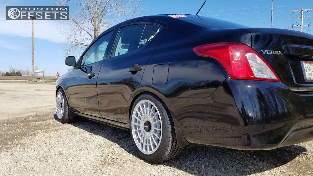 2015 Nissan Versa with 17x8 30 Rotiform Las-r and 215/45R17 Cooper Cs5 ...