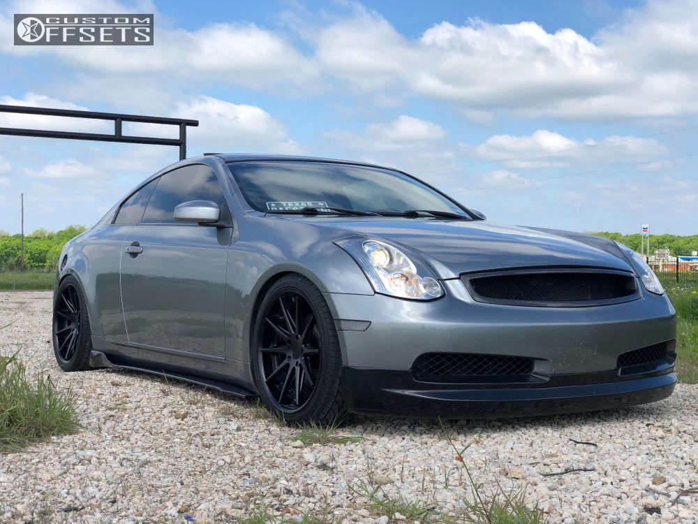 2006 Infiniti G35 Wheel Offset Tucked Coilovers | 378123 | Custom Offsets